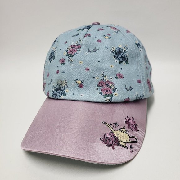 Disney | Accessories | Disney Parks Aladdin Jasmine Floral Baseball Cap ...